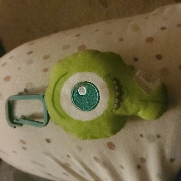 Disney | Accessories | Monsters Inc Mike Wazowski Plush Keychain | Poshmark